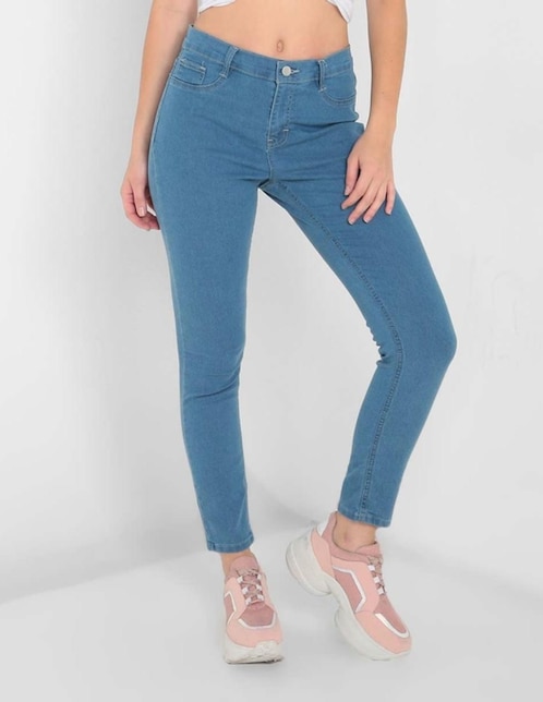 Jeans skinny Non Stop corte cintura para mujer 1