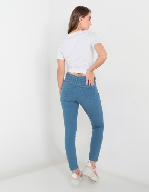 Jeans skinny Non Stop corte cintura para mujer 2